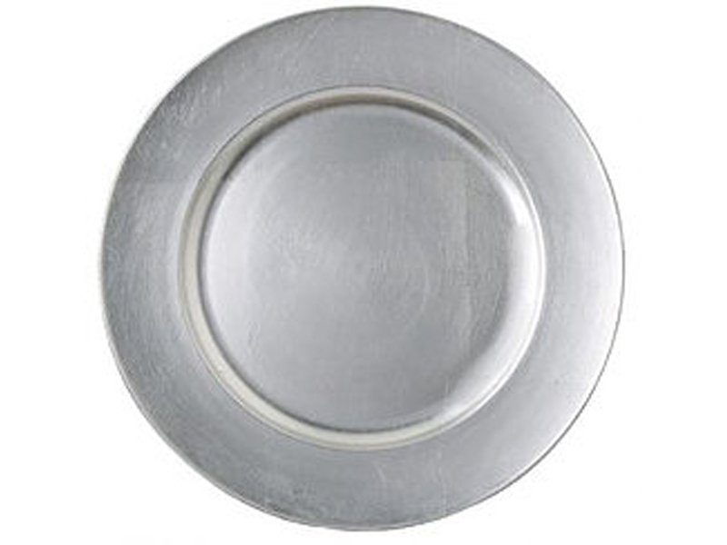 Silver Lacquer Charger - AAA Party Rentals